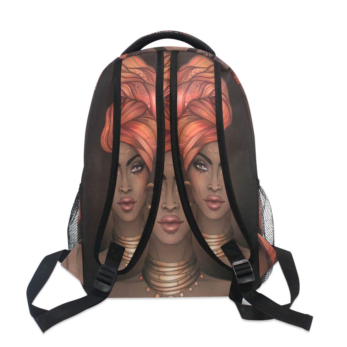 ALAZA African Lovely Girl Women Backpack Daypack College School Travel Shoulder Bag