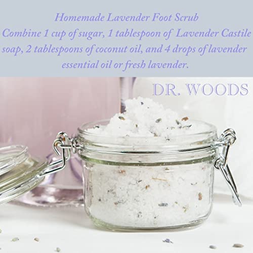 Dr. Woods Pure Lavender Castile Soap with Organic Shea Butter, 32 Ounce (Pack of 3)