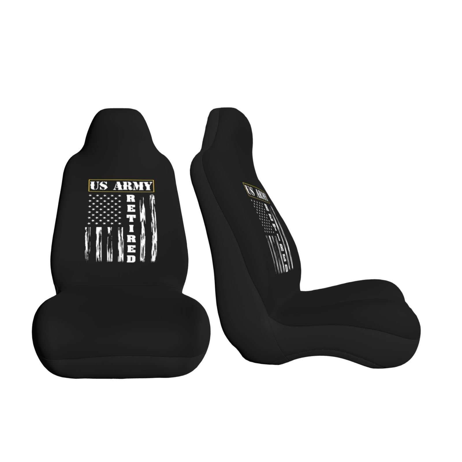 OSUKI Army Retired American Flag Car Seat Covers, Universal Fit for Auto Truck Van SUV, Easy Install
