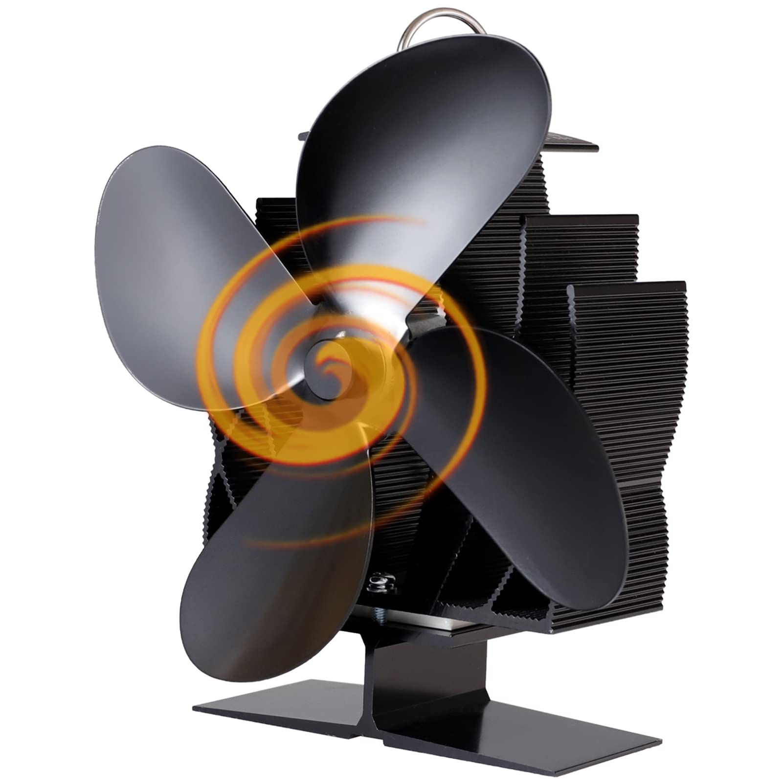YENPOZIKA Wood Stove Fan 4 Blades for Wood/Log Burner/Fireplace Silent Operation