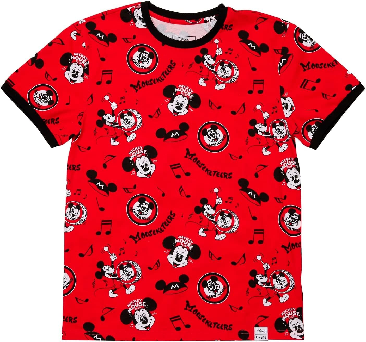 Loungefly Apparel: Disney 100th Mouseketeers Unisex Tee - Size Large