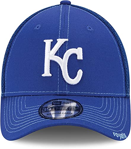 New Era MLB Neo Team Color 39Thirty Stretch Flex Fit Hat Cap (as1, Alpha, l, x_l, Kansas City Royals)