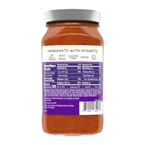 Primal Kitchen Vodka Sauce, 24 oz