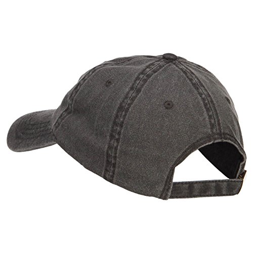 e4Hats.com US Army Veteran Military Embroidered Washed Cap - Black OSFM