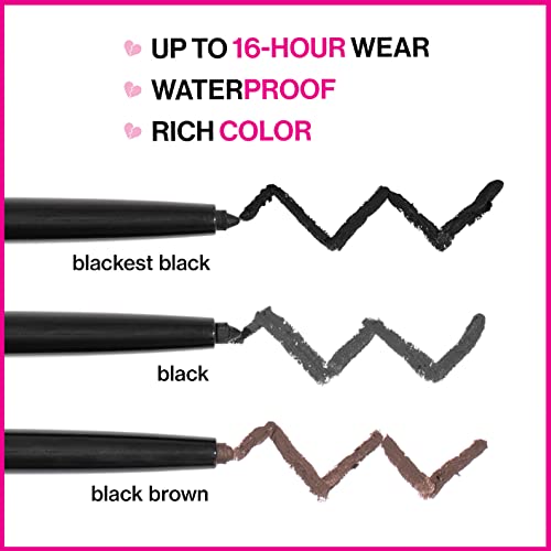 wet n wild Mega Last Breakup-Proof Retractable Eyeliner Dark Brown Bundle (1115845)