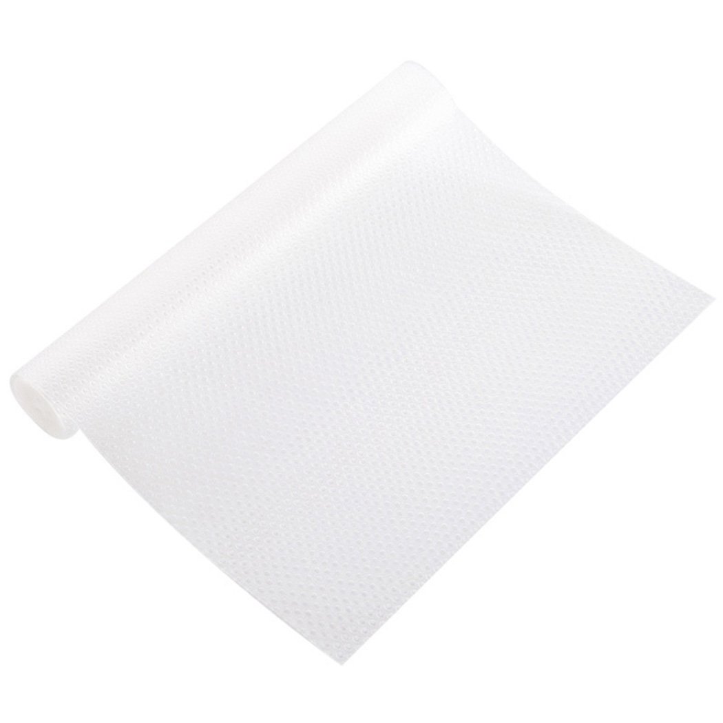 EVA Washable Waterproof Non-Adhesive Shelf Drawer Liner Roll for Refrigerator Kitchen Bathroom Cabinets Drawer Cupboard (Clear)