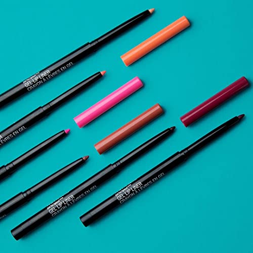 wet n wild Lip Liner Perfect Pout Matte Retractable Gel Lip Liner Pencil, Red Bare To Comment