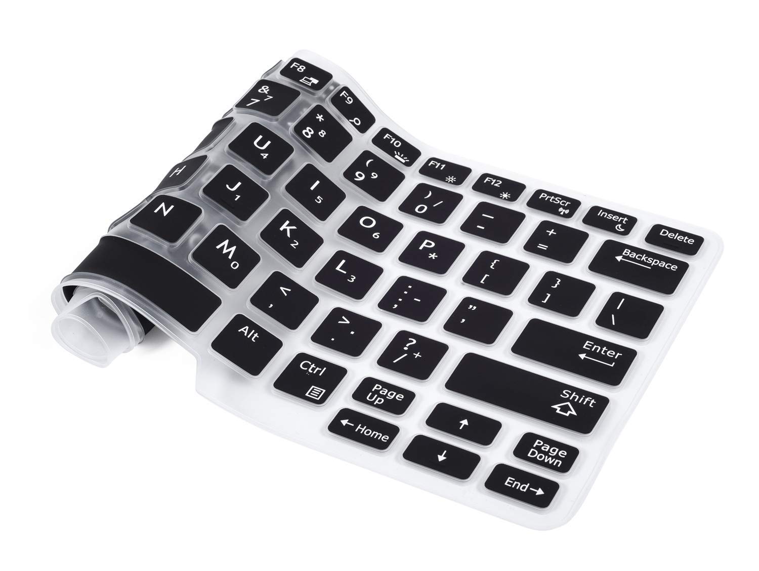 CaseBuy Keyboard Cover for Dell Latitude 5480 5490 5491 7490 7480 14 inch Laptop, Dell 3340 E3340 E5490 E5491 E5450 E5470 E7450 E7470 E7480 Keyboard Protective Skin with Point, Black