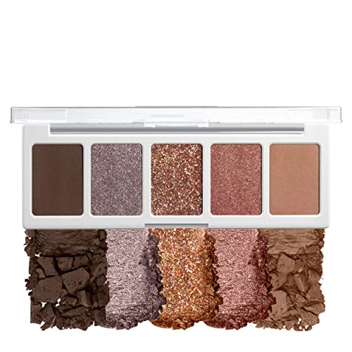 wet n wild Color Icon Eyeshadow Makeup 5 Pan Palette, Pink Camo-flaunt, Matte, Shimmer, Metallic, Long Wearing, Rich Buttery Pigment, Cruelty Free