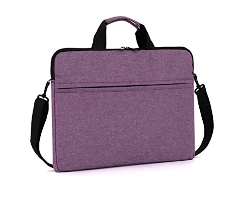 TANGBOLIBO Laptop Sleeve Case 15.6 inch Purple - Slim Case with Pockets for MacBook Pro, Dell Inspiron, HP Pavilion and More - Ideal for Students Professionals and Travelers