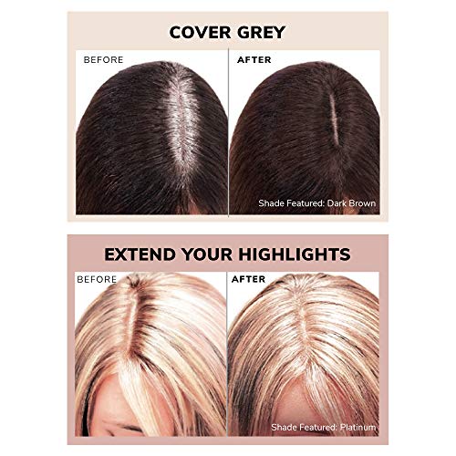 Color Wow Root Cover Up, Dark Brown β Instantly cover greys + touch up highlights, create thicker looking hairlines, water resistant, sweat resistant - No mess multi award winning root touch up