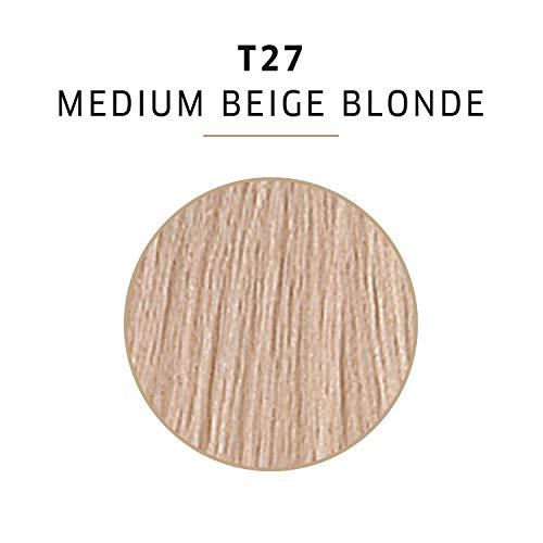 WELLA colorcharm Hair Toner, Neutralize Brass With Liquifuse Technology, T27 Medium Beige Blonde, 1.4 oz