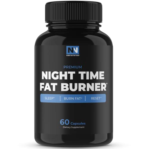 Night Time Fat Burner | Shred Fat While You Sleep | Hunger Suppressant & Weight Loss Support Supplements for Women & Men | Burn Belly Fat, Support Metabolism & Fall Asleep Fast | 60 Nighttime Pills