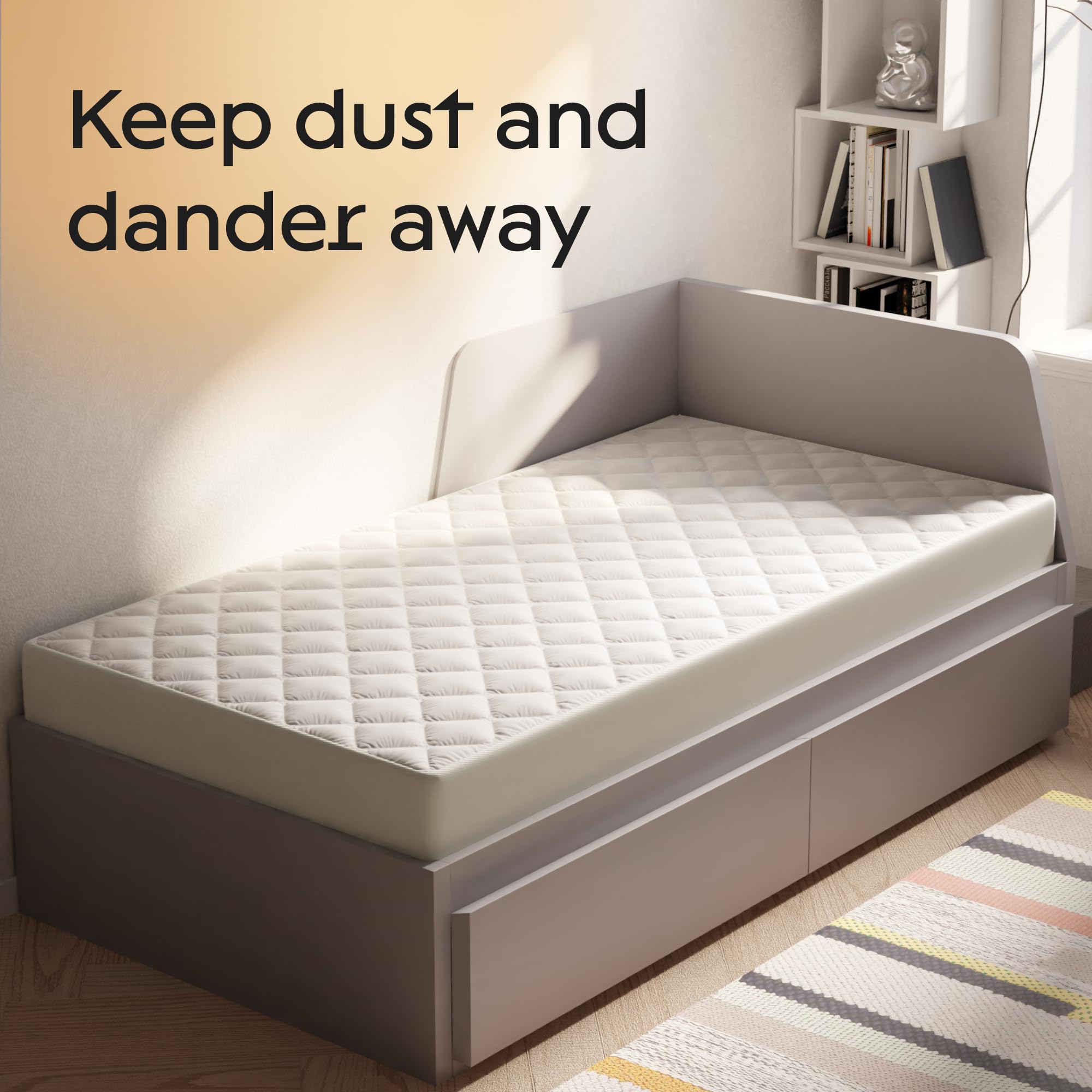 Niagara Cotton Mattress Protector Full 54x75 Non Noisy Cooling Breathable Ultra Plush Absorbent Extra Deep Fits 20 Inches Deep Mattress