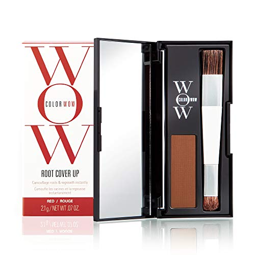 Color Wow Root Cover Up, Red – Instantly cover greys + touch up highlights, create thicker looking hairlines, water resistant, sweat resistant - No mess multi award winning root touch up