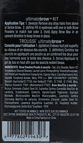Wet n Wild Ultimate Brow Kit, Ash Brown [963], 1 ea