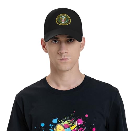 Tavos Army Retired Trucker Hat for Men - Baseball Snapback Cap American Flag