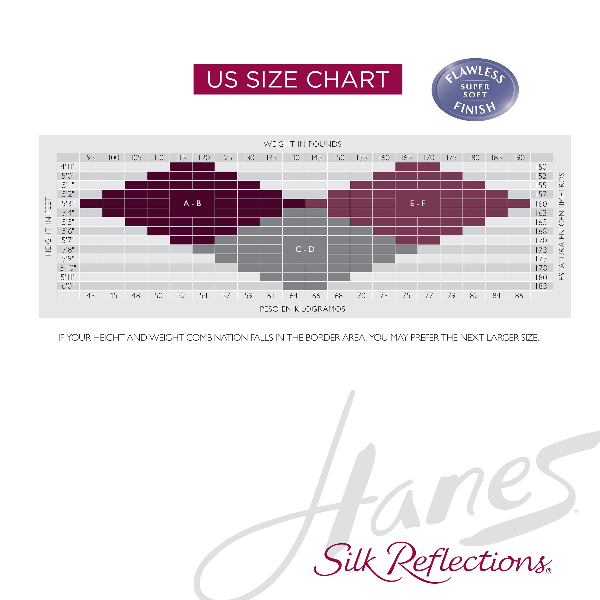 Hanes Silk Reflections Control Top Sheer Toe Silky Sheer High Waisted Pantyhose, Little Color, Size AB (Pack of 1)