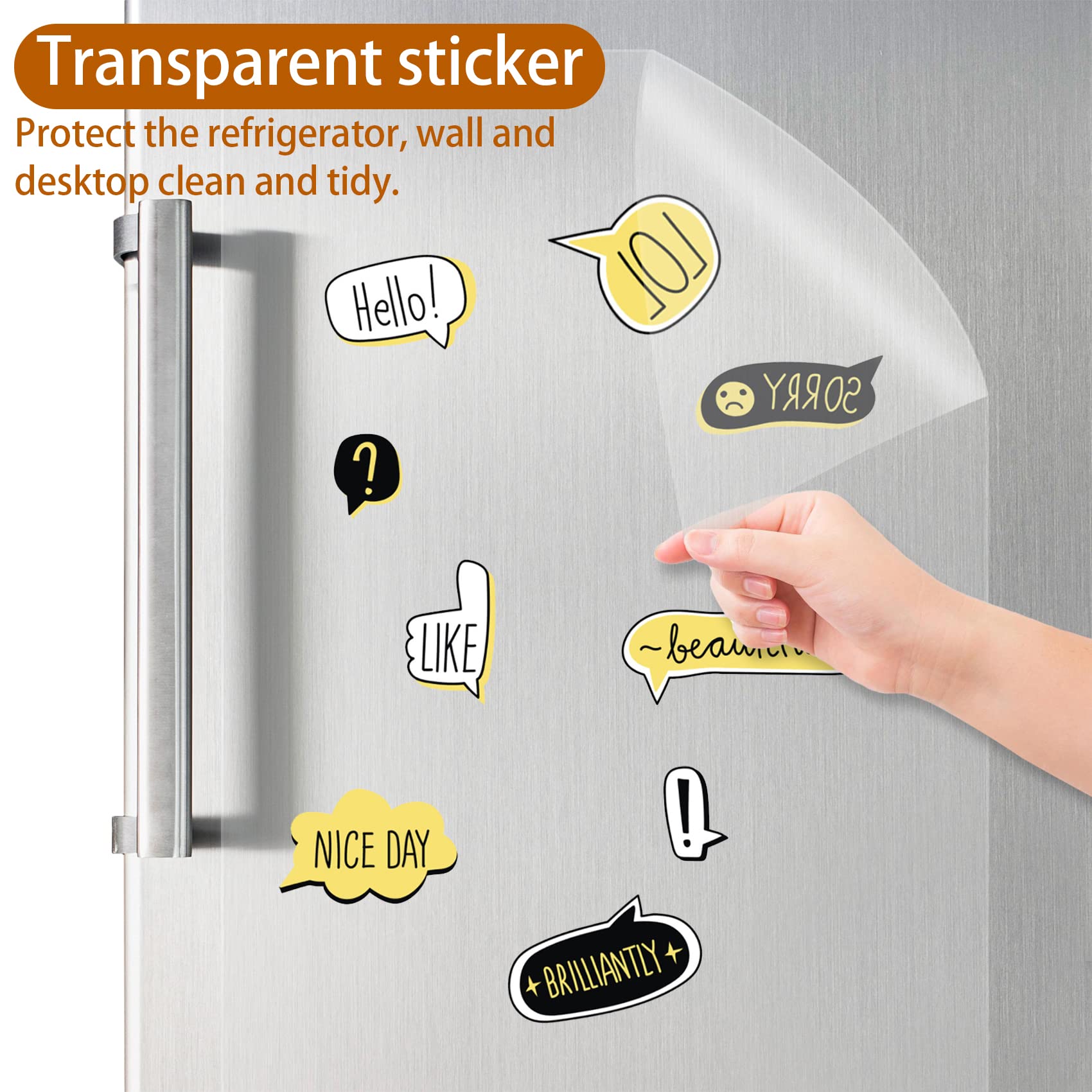 5PCS Clear Contact Paper, 39.5*16.5" Self Adhesive Contact Paper Clear Wall Protector, Removable Film Transparent Kitchen Backsplash Wall Protector, Waterproof Oil Proof Sticker Clear Wallpaper