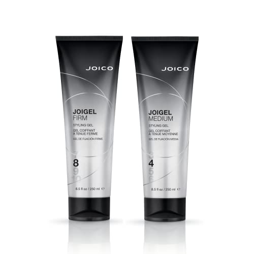 JoiGel Firm Styling Gel | For Most Hair Types | Add Body and Volume | Lock In Moisture & Boost Shine | Thermal Heat & Humidity Protection | Protect Against Pollution | 8.5 Fl Oz