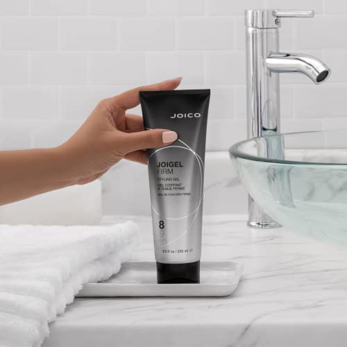 JoiGel Firm Styling Gel | For Most Hair Types | Add Body and Volume | Lock In Moisture & Boost Shine | Thermal Heat & Humidity Protection | Protect Against Pollution | 8.5 Fl Oz