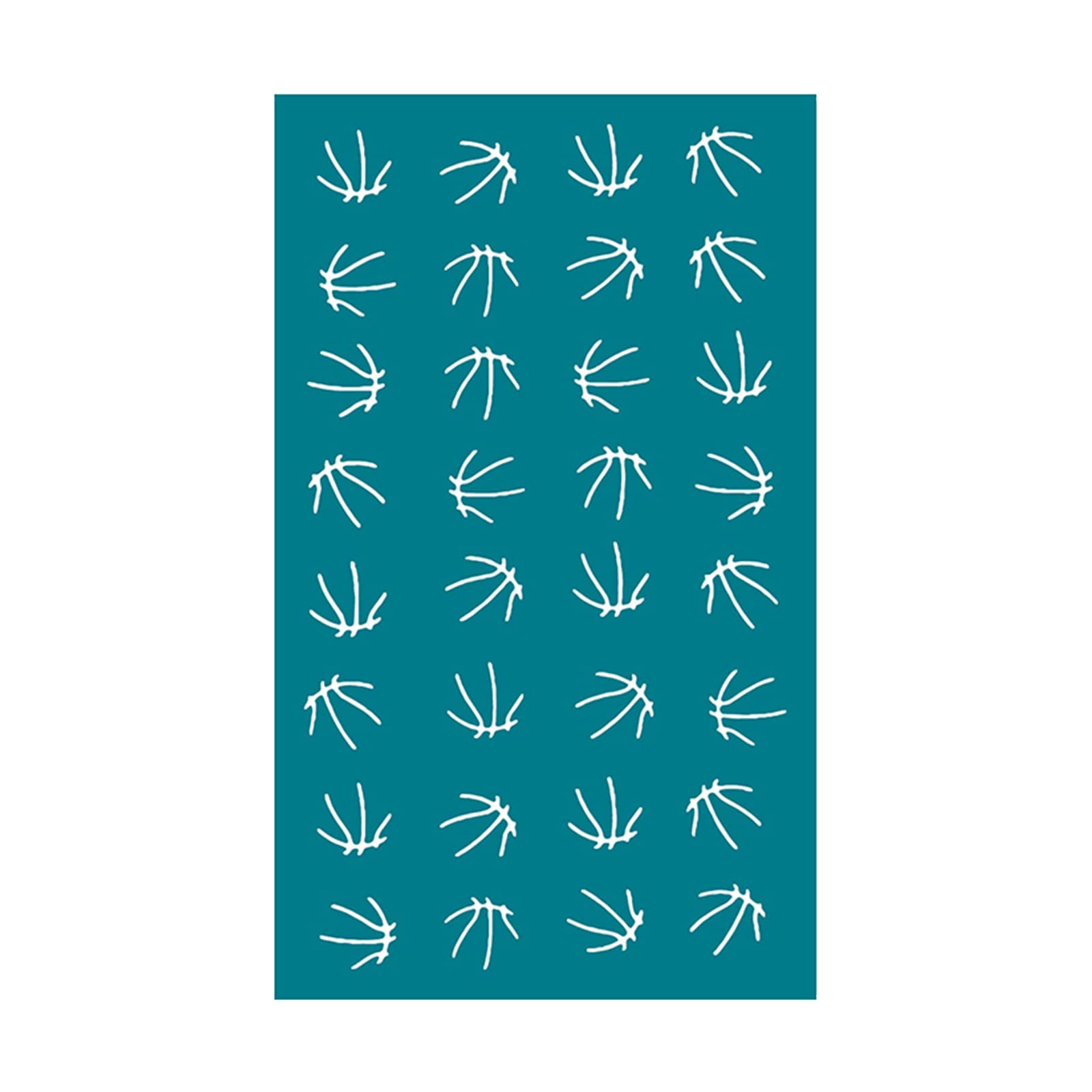 Silk Screen Stencils for Polymers Clay Reusable Silkscreens Print Kits for Earrings Jewelry Makings 3.5x6inch Each