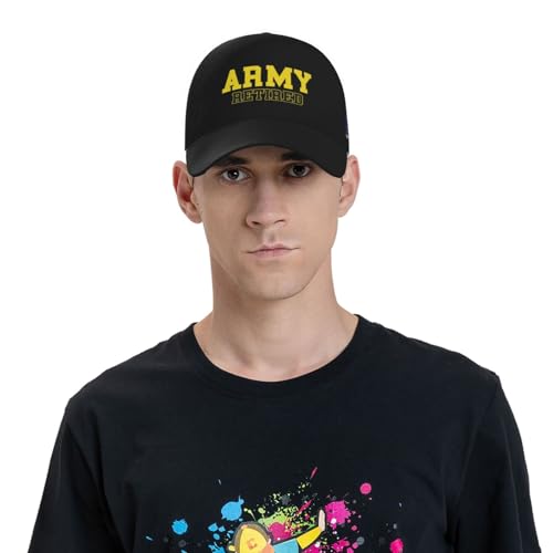 Tavos Army Retired Trucker Hat for Men - Baseball Snapback Cap American Flag