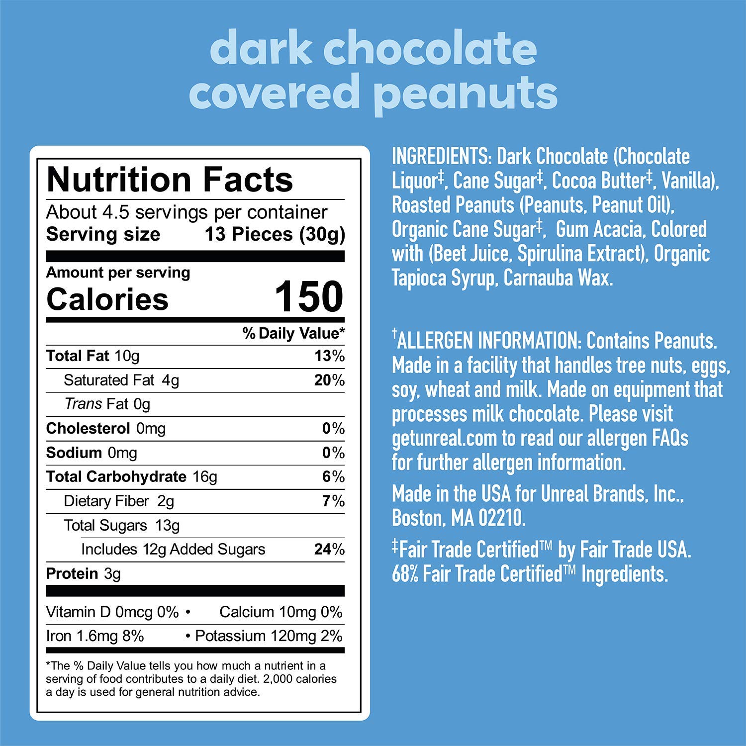 UNREAL Vegan Variety Pack (5 Bag Sampler) | Less Sugar, Fair Trade, Non-GMO Ingredients with no Corn Syrup or Sugar Alcohols, No Soy