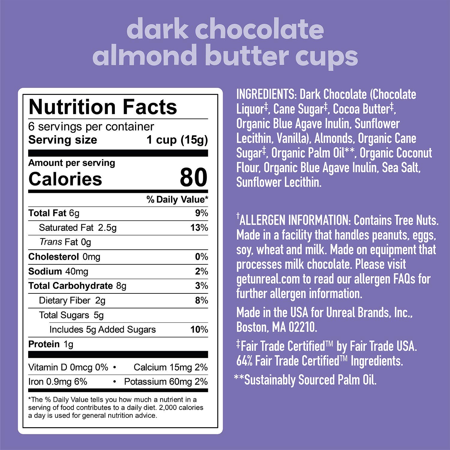 UNREAL Vegan Variety Pack (5 Bag Sampler) | Less Sugar, Fair Trade, Non-GMO Ingredients with no Corn Syrup or Sugar Alcohols, No Soy