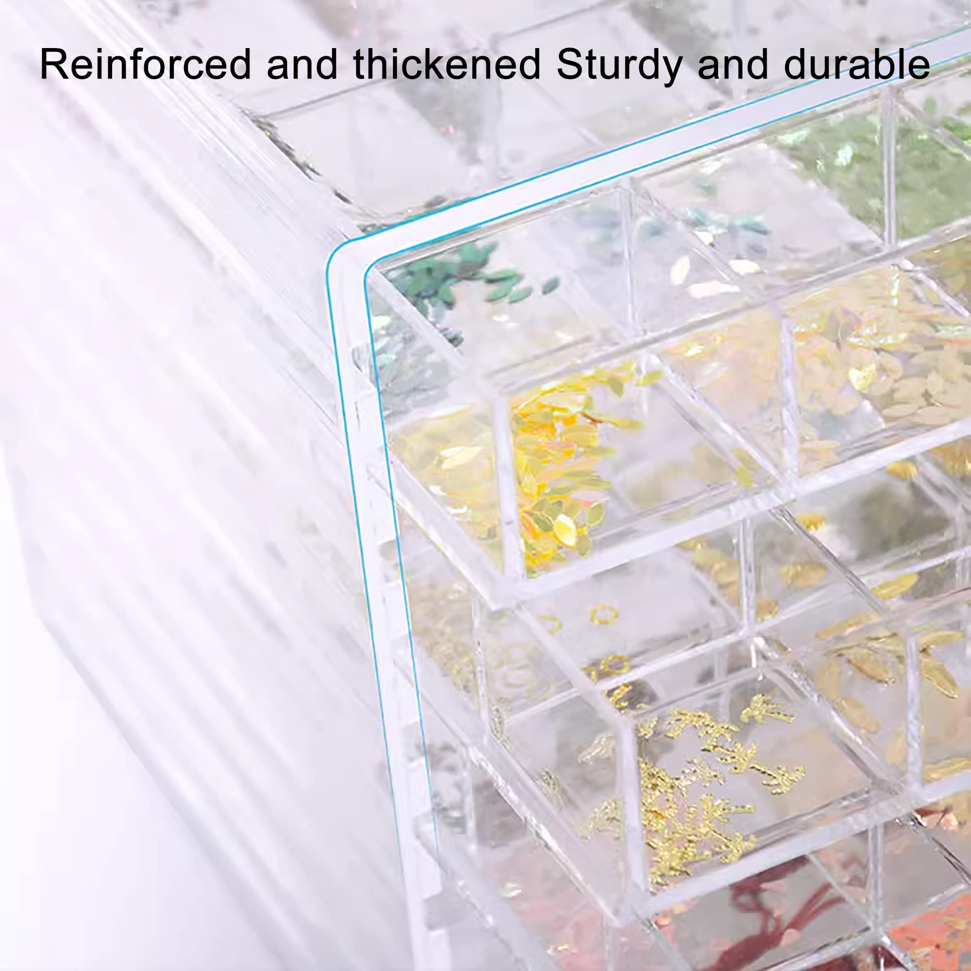 Clear Acrylic Jewelry Storage Box, Earring Jewelry Organizer with 5 Drawers, 5-Layer Jewelry Box for Women, Earring Display Holder for Earrings Ring Bracelet Necklace Transparent Display Storage Case