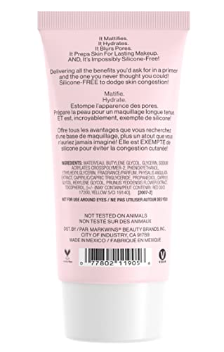 Wet n Wild Prime Focus Impossible Primer Hydrating Matte Finish, Clear, 0.84 Fl Oz