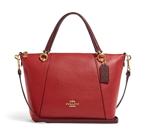 COACH Women's Kacey Satchel Crossbody, Red Apple Multi