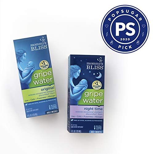 Mommy's Bliss Original Gripe Water, Gas and Colic Relief, Gentle and Safe, Made for Infants, 2 Weeks+, 4 Fl Oz (Pack of 2)