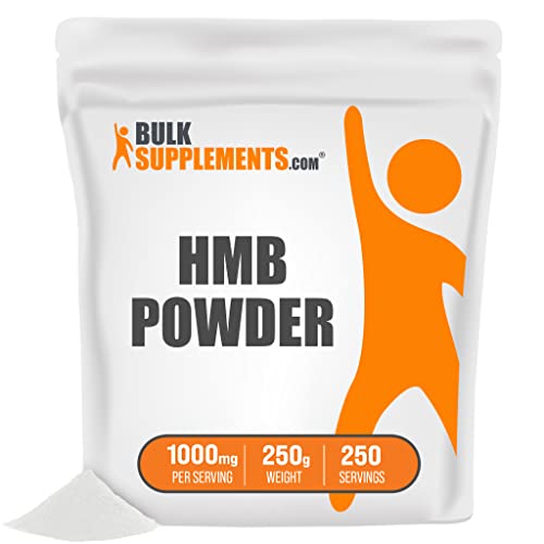 BulkSupplements.com HMB Powder (β-Hydroxy β-Methylbutyrate) - HMB Free Acid - HMB 1000 mg - Calcium HMB - 1000mg per Serving (250 Grams - 8.8 oz)