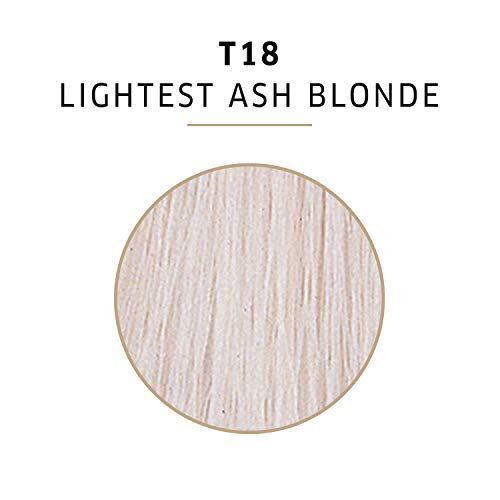 WELLA colorcharm Hair Toner, T18 Lightest Ash Blonde + 10 Vol. Developer