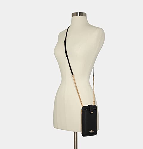 COACH Womens North/South Phone Crossbody (IM/Black)