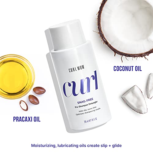 Curl Wow Snag-Free Pre-Shampoo Detangler – Adds slip to curls before you shampoo for tangle-free washing and a deeper, fresher clean; reduce breakage