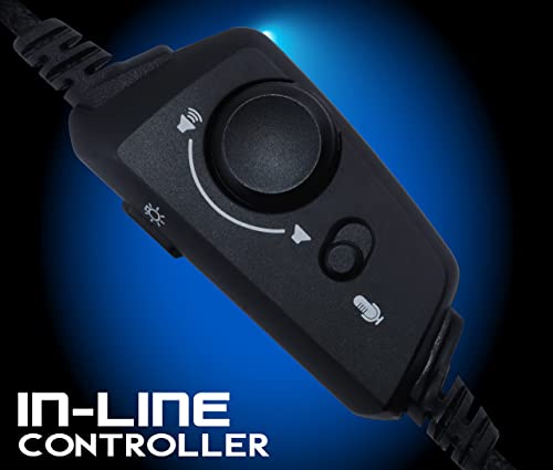 Rosewill Saros C150XS 7.1 Surround Sound USB Pro Gaming Headset, 50mm Full Spectrum Driver, Noise Reduction Microphone, Convenient in-Line Controls, Dynamic RGB Backlighting, Software Configuration