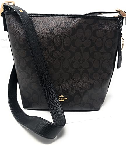 Coach Val Duffle In Signature Canvas (Black Brown)