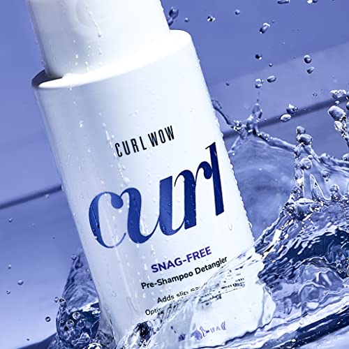 Curl Wow Snag-Free Pre-Shampoo Detangler – Adds slip to curls before you shampoo for tangle-free washing and a deeper, fresher clean; reduce breakage