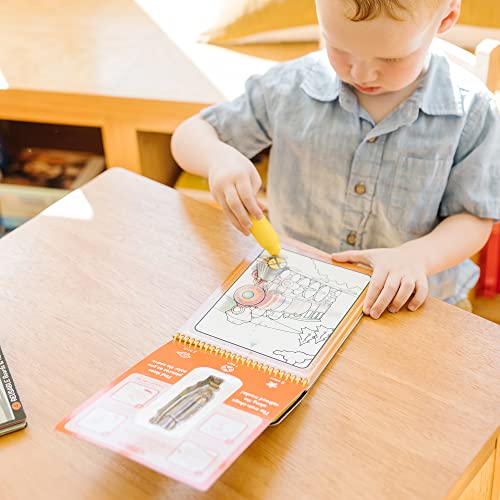Melissa & Doug On the Go Water Wow! Reusable Water-Reveal Activity Pad - Vehicles - Stocking Stuffers, Mess Free Coloring Books For Toddlers Ages 3+, Travel Toys