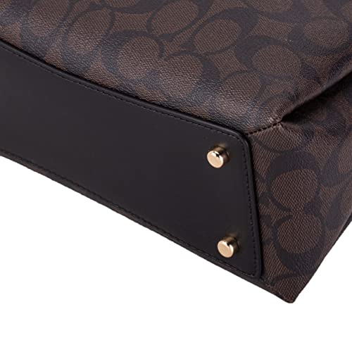 Coach Mini Lillie Carryall In Signature Canvas (Brown,black)