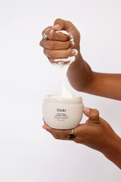 OUAI Thick Treatment Masque Full Size + Thick Shampoo + Thick Conditioner