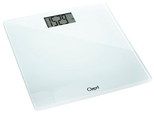 Ozeri Precision Bath Scale (440 lbs / 200 kg) in Tempered Glass, with 50 gram Sensor Technology (0.1 lbs / 0.05 kg) and Infant, Pet & Luggage Tare- White