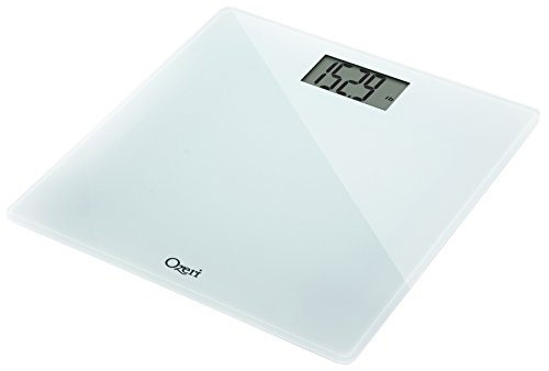 Ozeri Precision Bath Scale (440 lbs / 200 kg) in Tempered Glass, with 50 gram Sensor Technology (0.1 lbs / 0.05 kg) and Infant, Pet & Luggage Tare- White