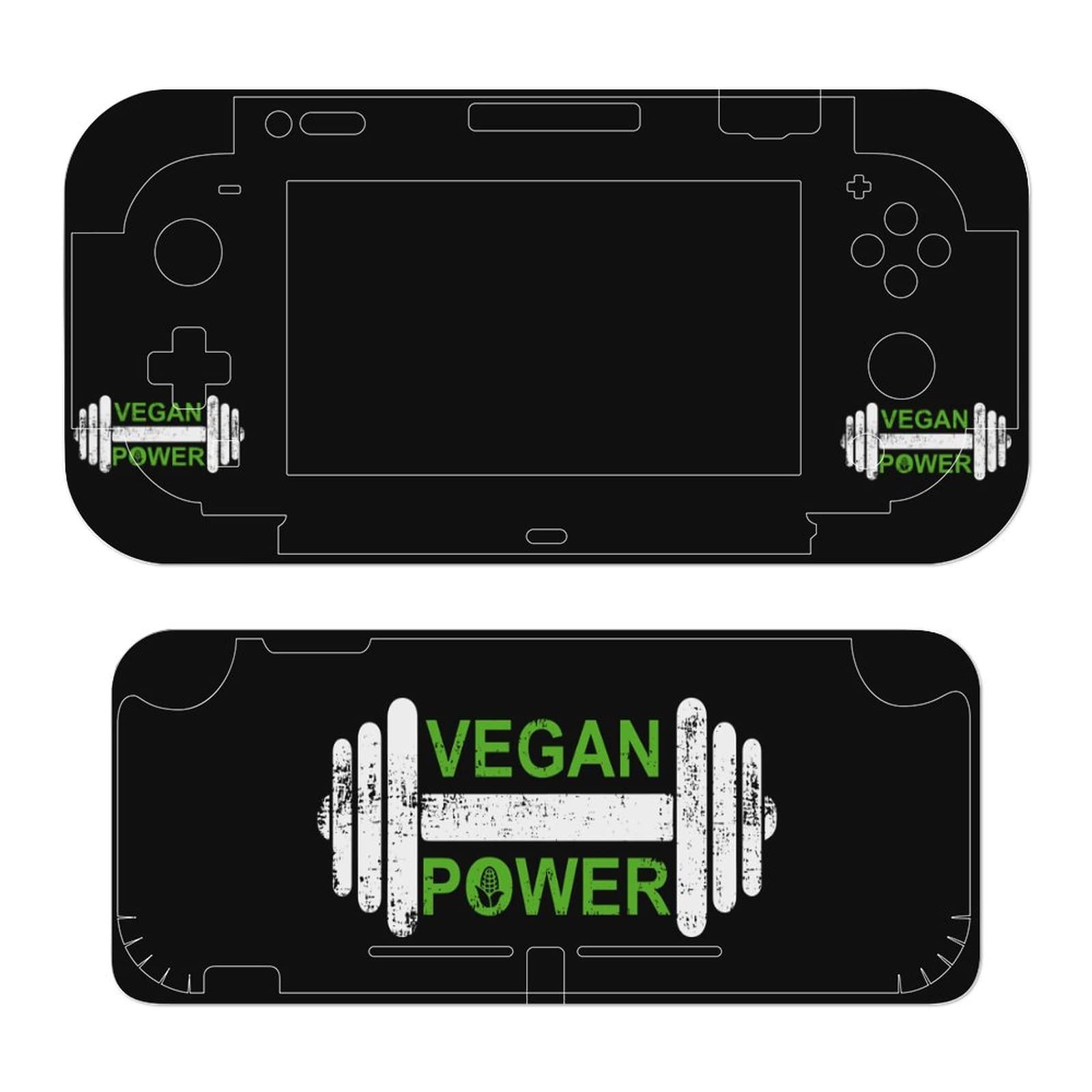 Vegan Power Skin Protective Film Sticker Game Protector Full Wrap Compatible for Nintendo Switch for Switch Lite