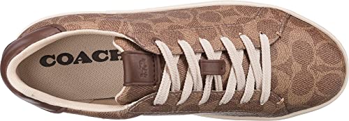 COACH Lowline Low Top for Women - Cushioned Insole, Supportive and Stable Lightweight Casual Sneakers Tan PVC 8.5 B - Medium