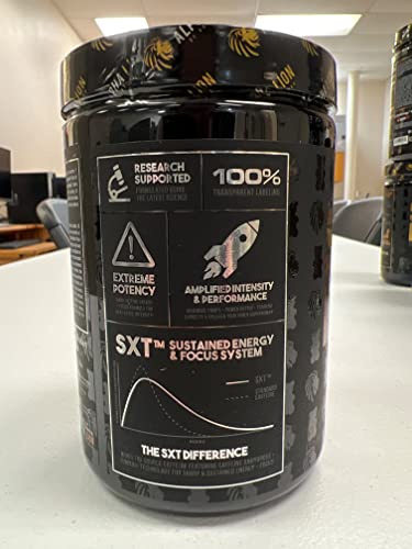 ALPHA LION Superhuman Extreme Pre Workout Powder, Beta Alanine, L-Taurine & Tri-Source Caffeine for Sustained Energy, Nitric Oxide & Citrulline for Pump (21 Servings, Sour Gummy Bear Flavor)