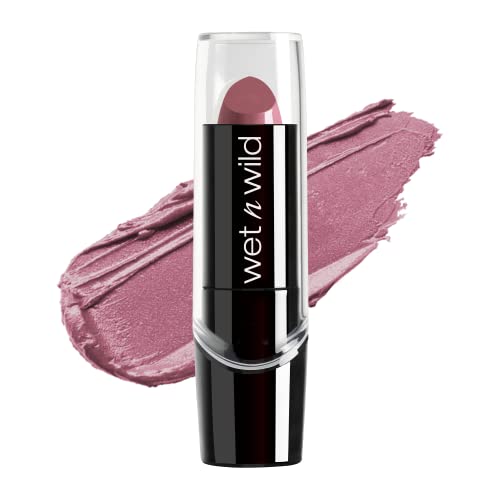 wet n wild Silk Finish Lipstick| Hydrating Lip Color| Rich Buildable Color| Secret Muse Pink