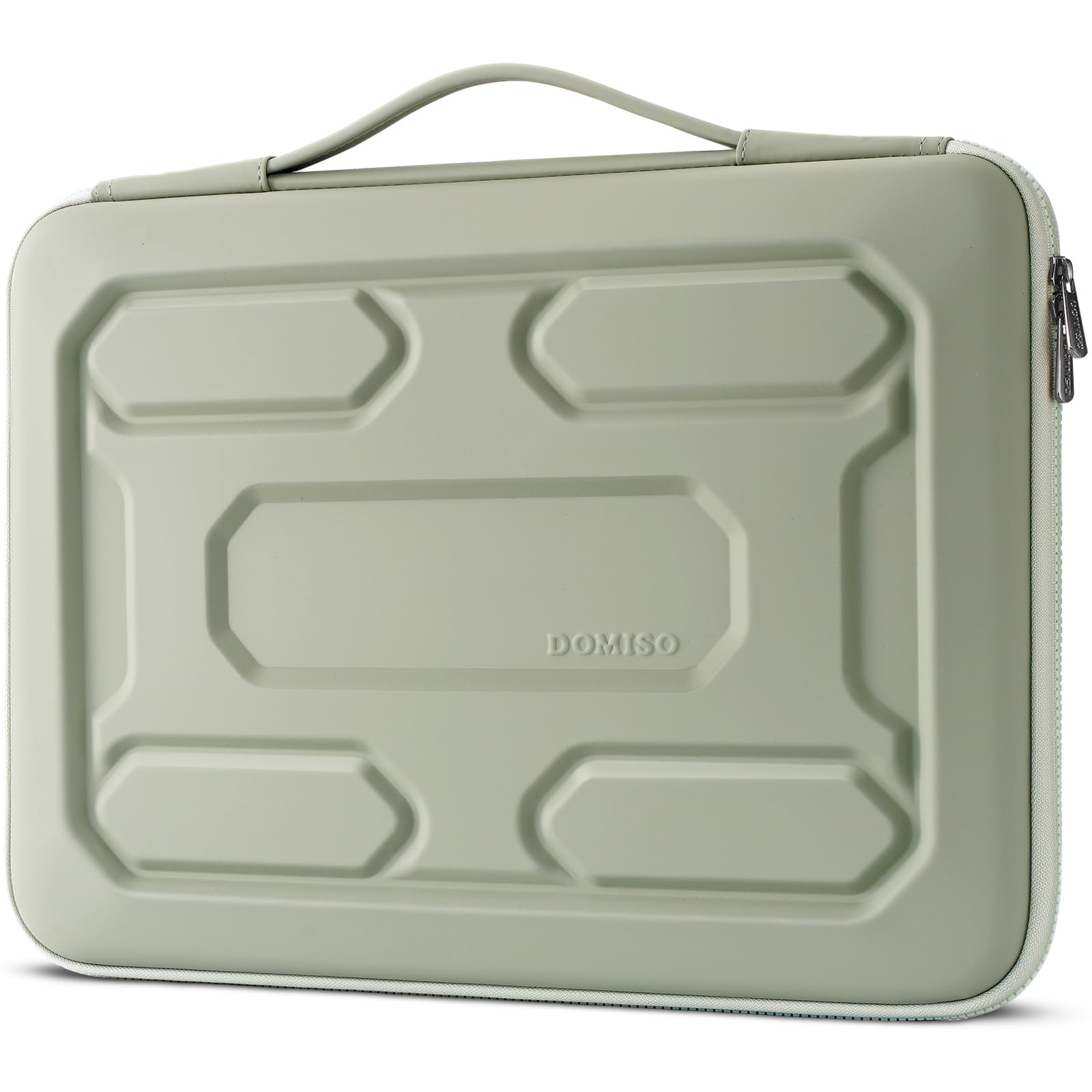 DOMISO 15.6 inch Laptop Sleeve with Handle Shockproof Computer Bag Waterproof EVA Protective Carrying Case for 15.6" Yoga 720 IdeaPad 310 320 ThinkPad T570/HP Envy 15/15.6" Notebooks, Mint Green